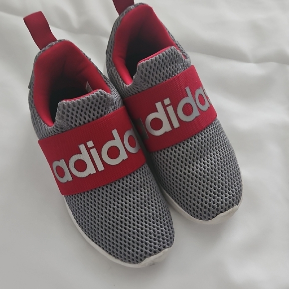adidas | Shoes | Adidas Kids Sneakers In Gray And Red | Poshmark